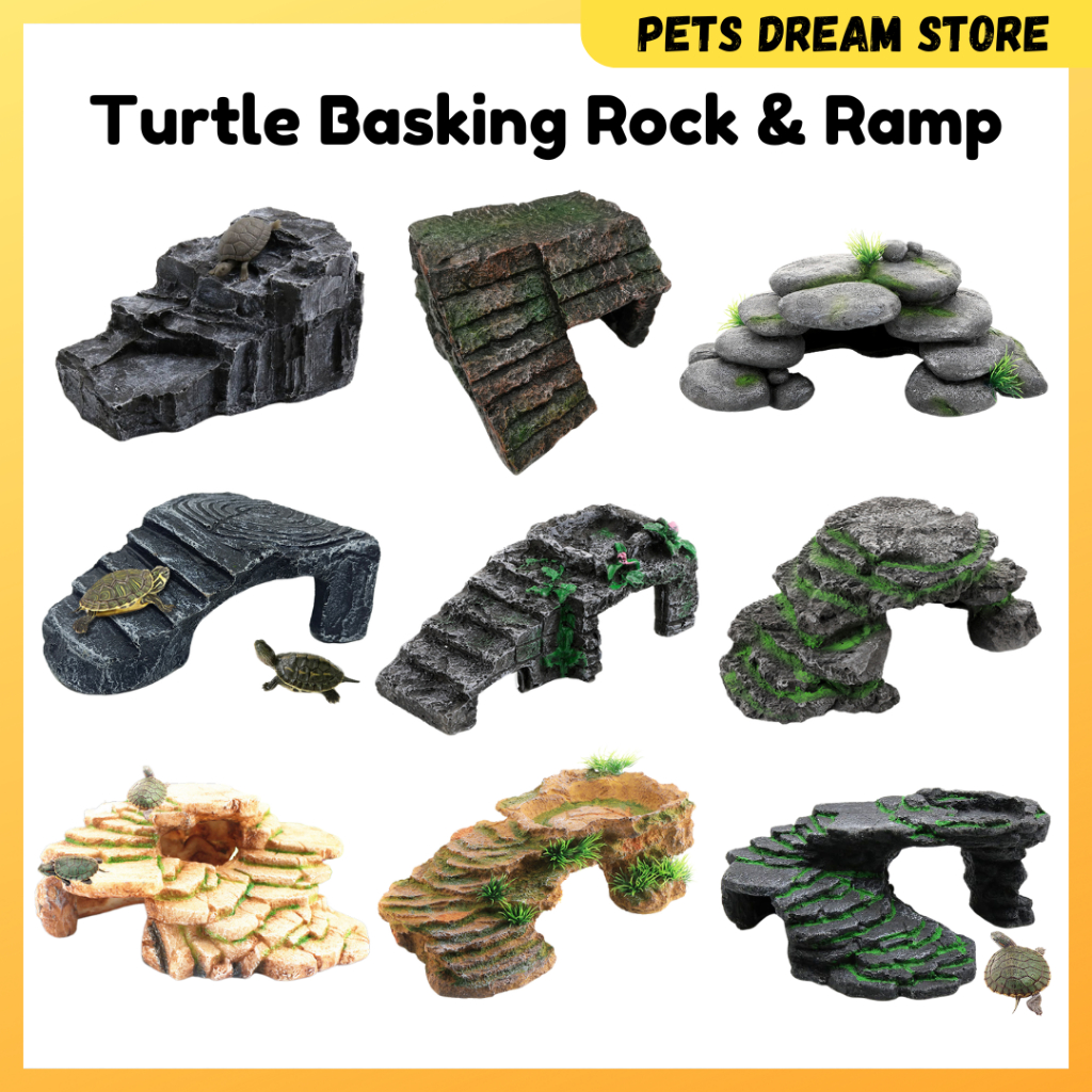 Reptile Basking Rock turtle basking platform turtle ramp bearded dragon ...