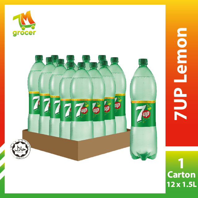 7UP Lemon & Lime Carbonated Drink 1 Carton (12 x 1.5L) | Shopee Malaysia