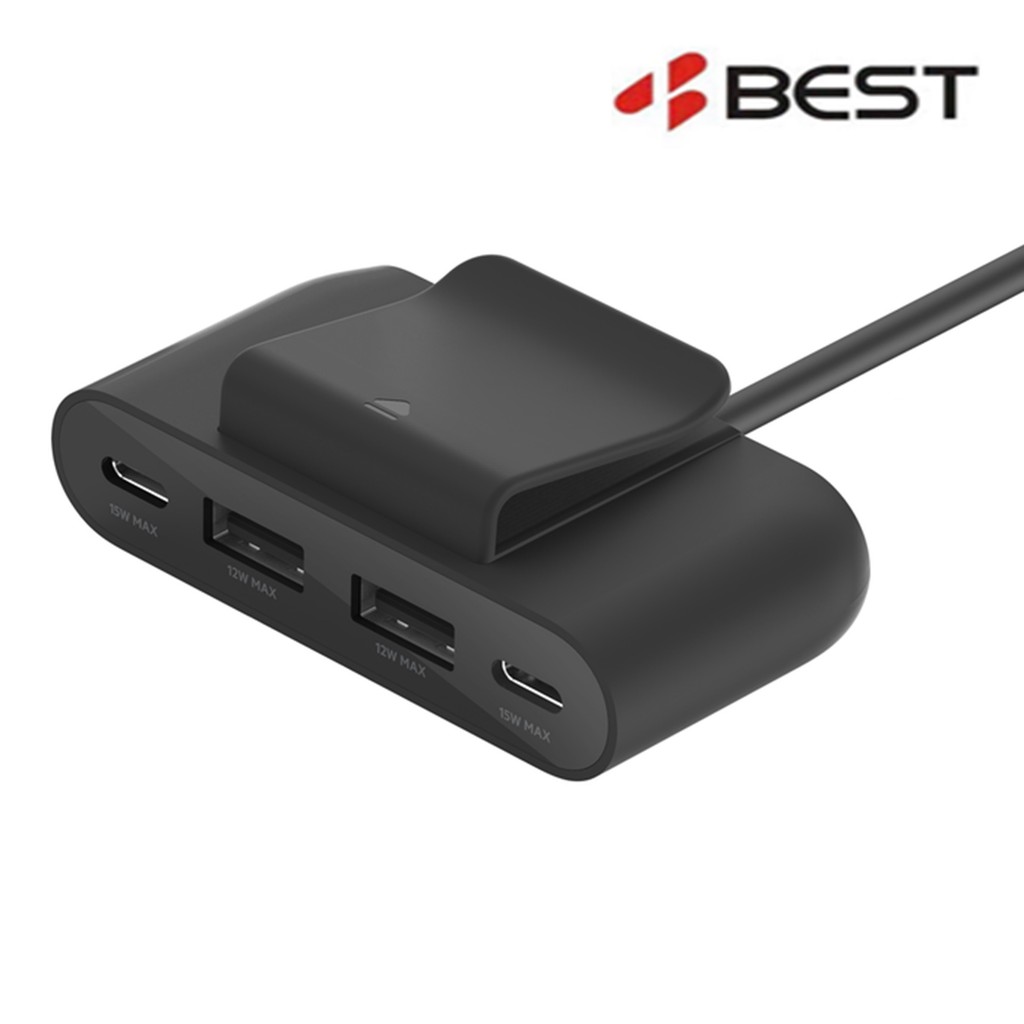 BoostCharge 4-Port USB Power Extender 2M Black BUZ001BT2MBKB7 | Shopee ...