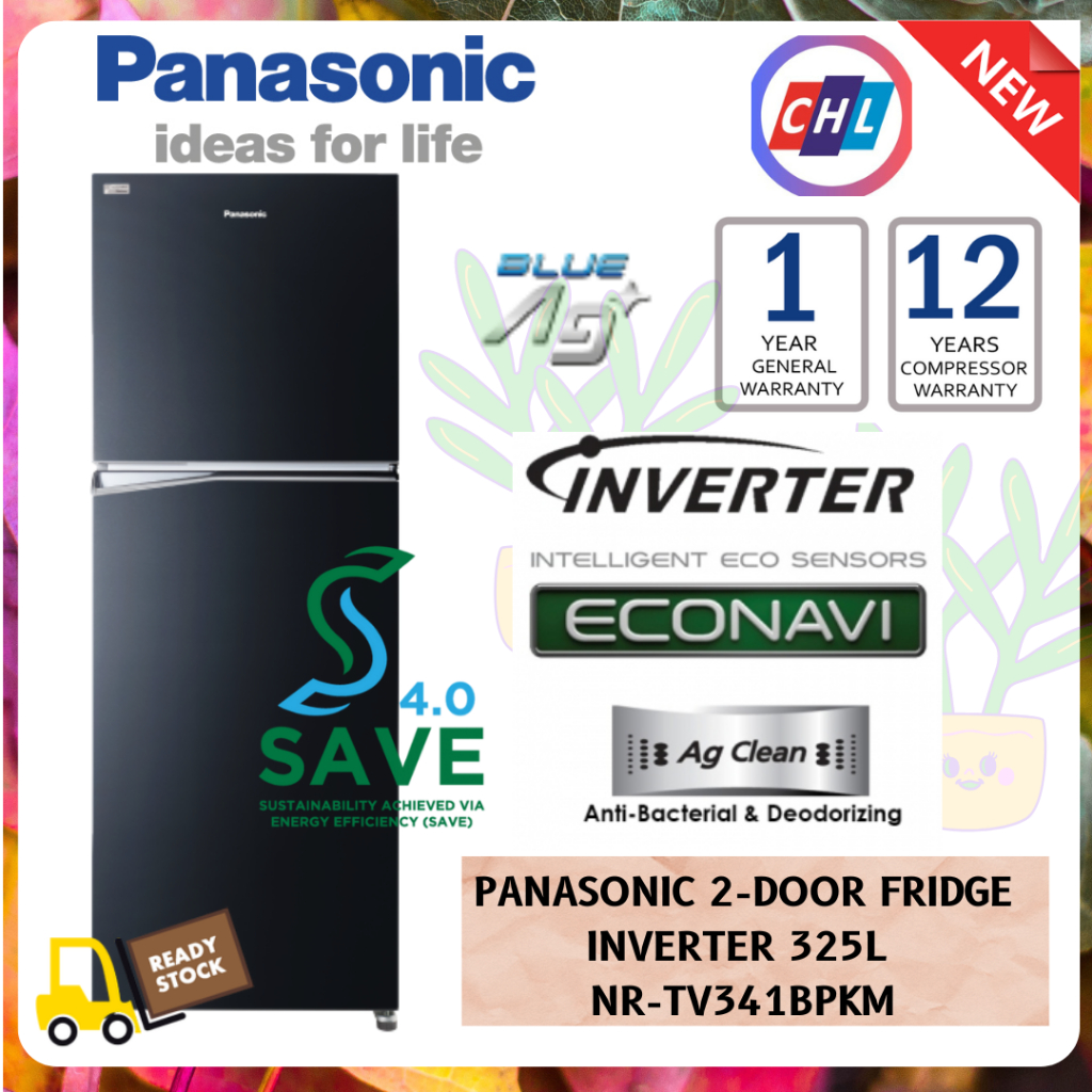 PANASONIC (READY STOCK) 2DOOR REFIGERATOR TOP FREEZER 325L [NR ...