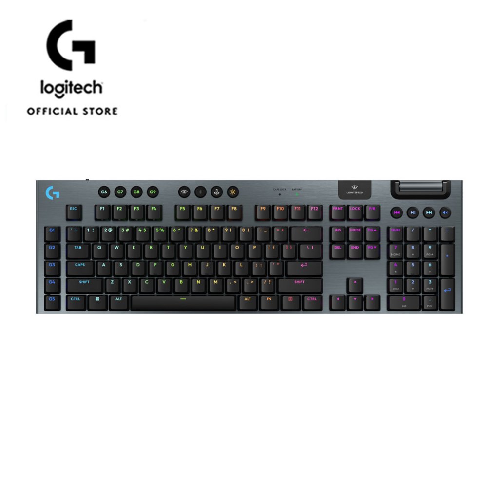 Logitech G915 X LIGHTSPEED Low-Profile Wireless Gaming Keyboard, Double ...