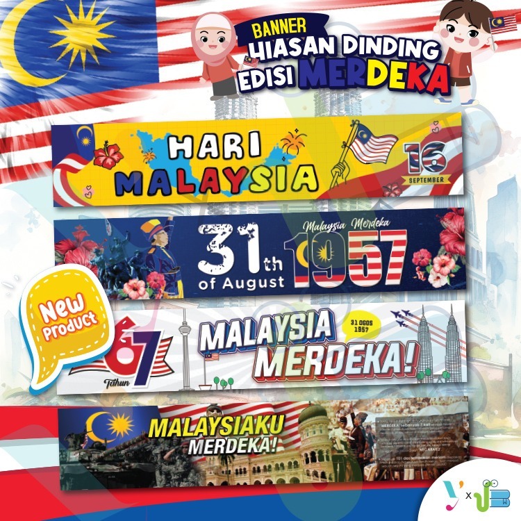 BANNER HIASAN DINDING KELAS & SEKOLAH / BANNER BEAM TEMA PATRIOTIK ...