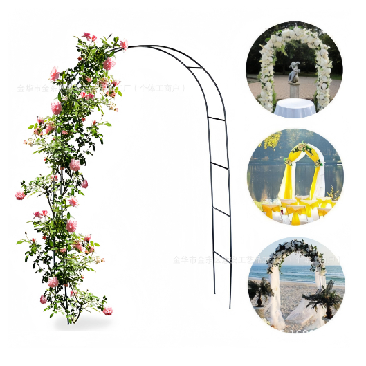Outdoor Arch Iron Garden Rack Wrought Iron Trellis Climbing Plants Arch ...