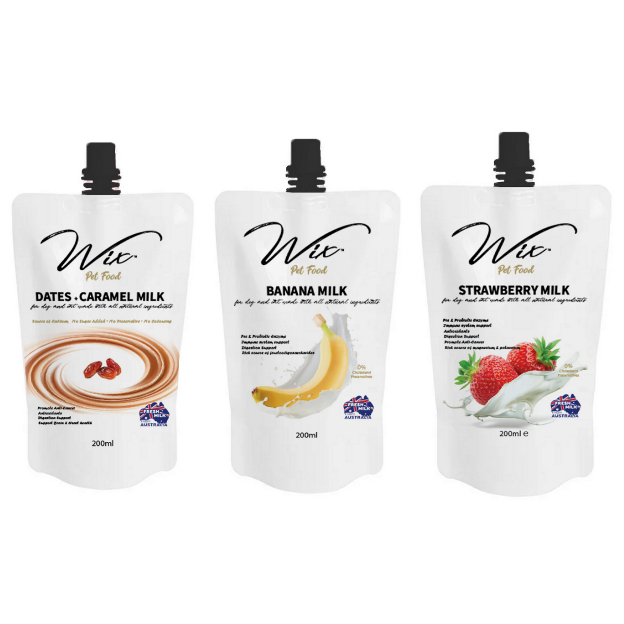 WIX PET MILK 200ML (Banana/Strawberry/Dates + Carame) | Shopee Malaysia