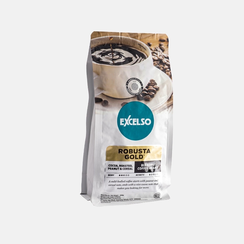 Biji Kopi Robusta Gold EXCELSO 200G | EXCELSO Robusta Gold Coffee Bean ...
