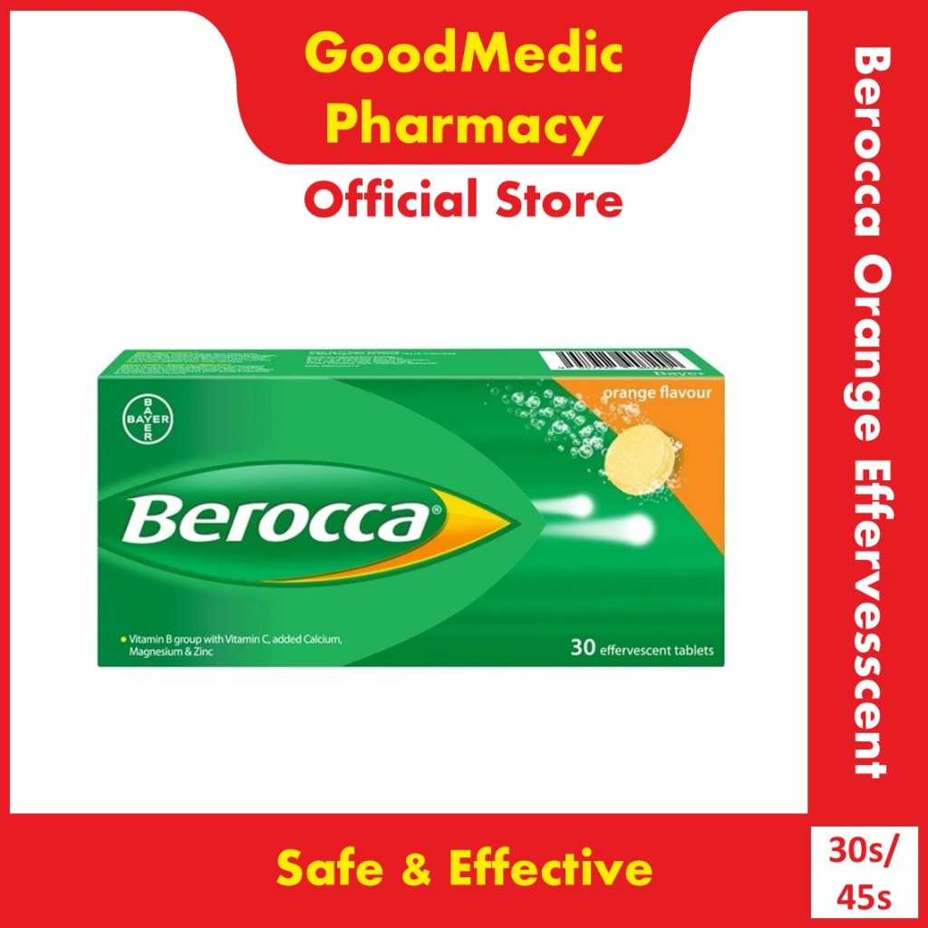 Berocca Orange Effervescent Tablets (30s/45s) | Shopee Malaysia