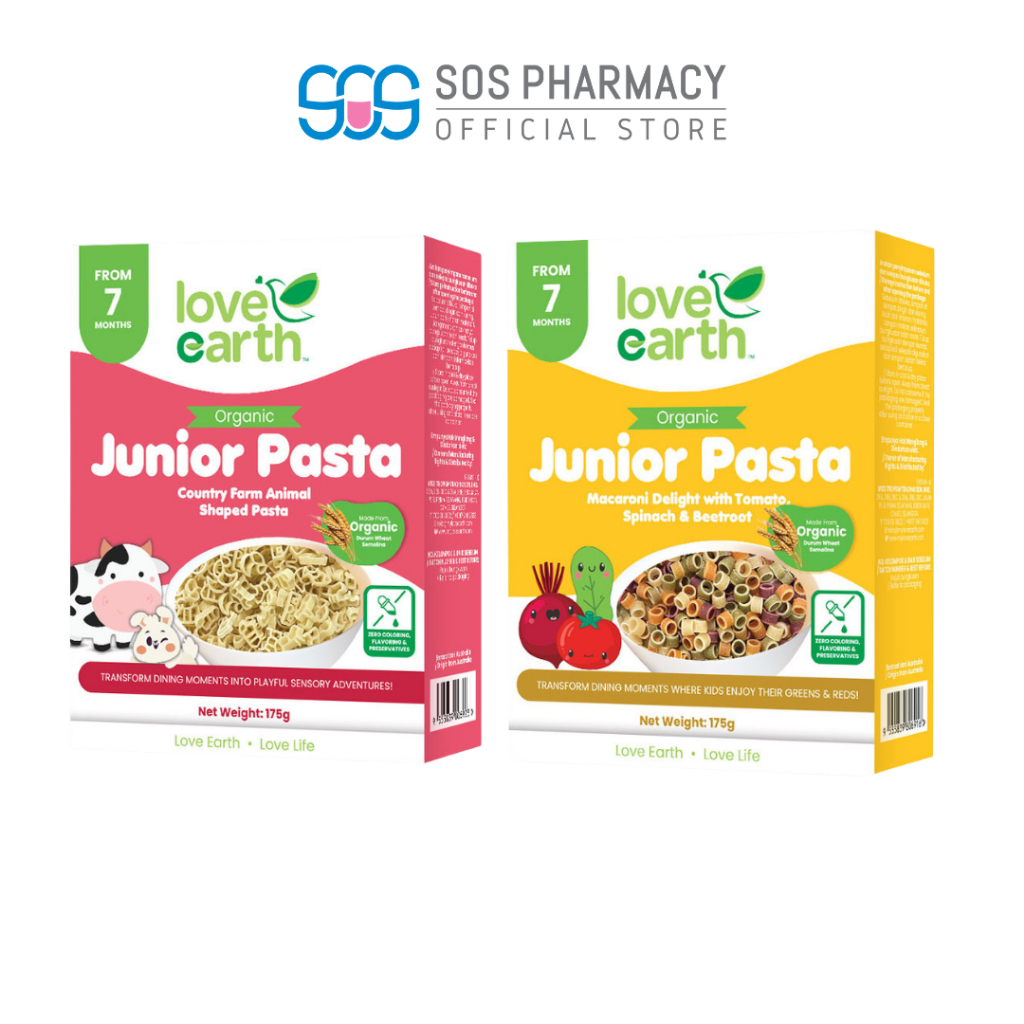 Love Earth Organic Junior Pasta (Country Farm Animal Pasta/Macaroni ...