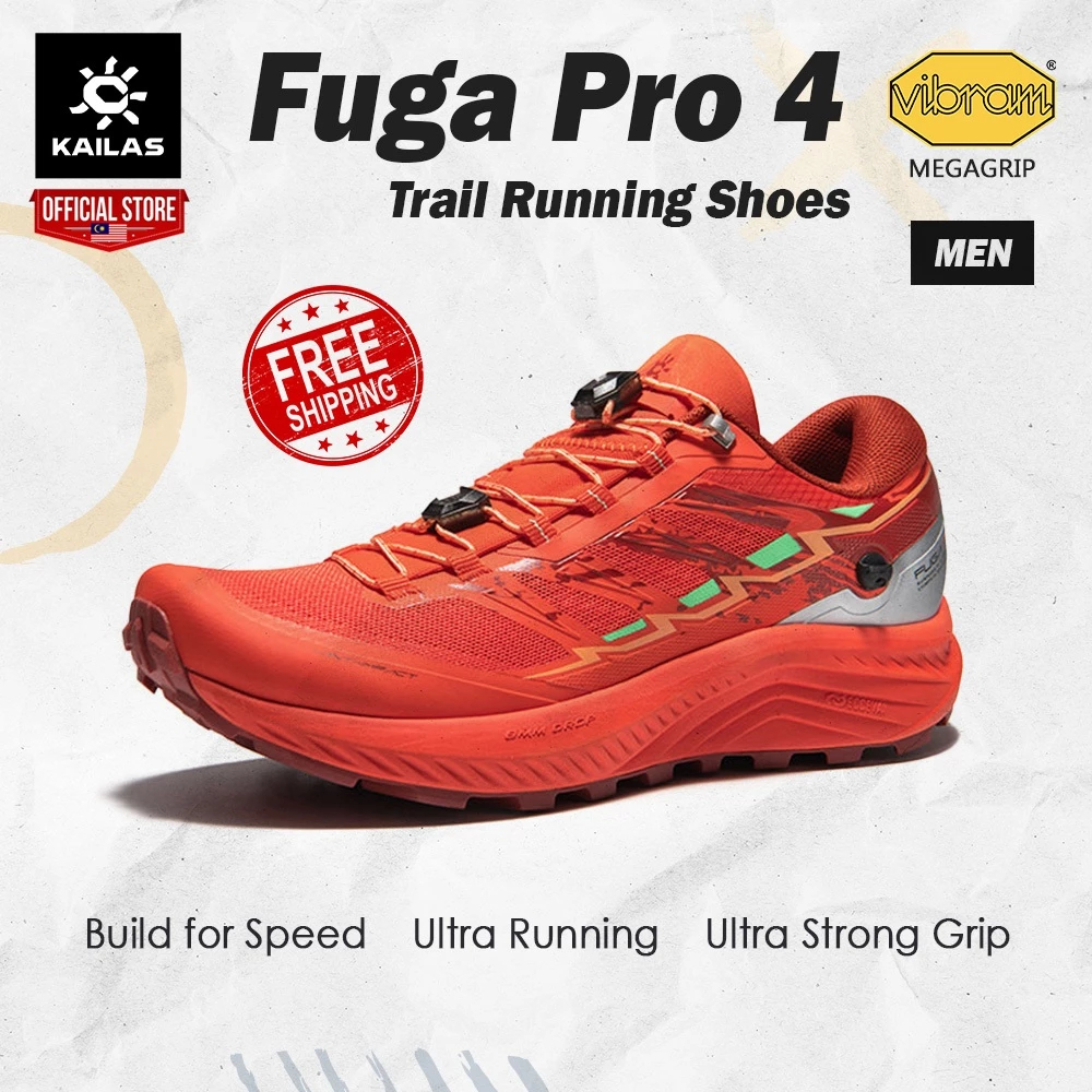 [Men] Kailas Fuga Pro 4 Trail Running Hiking Sport Shoes - Pro4 Built ...