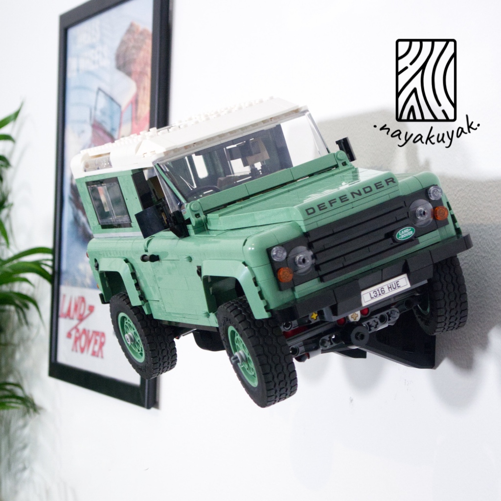 Offset Wall Mount for Lego Icons Land Rover Classic Defender 90 10317 ...