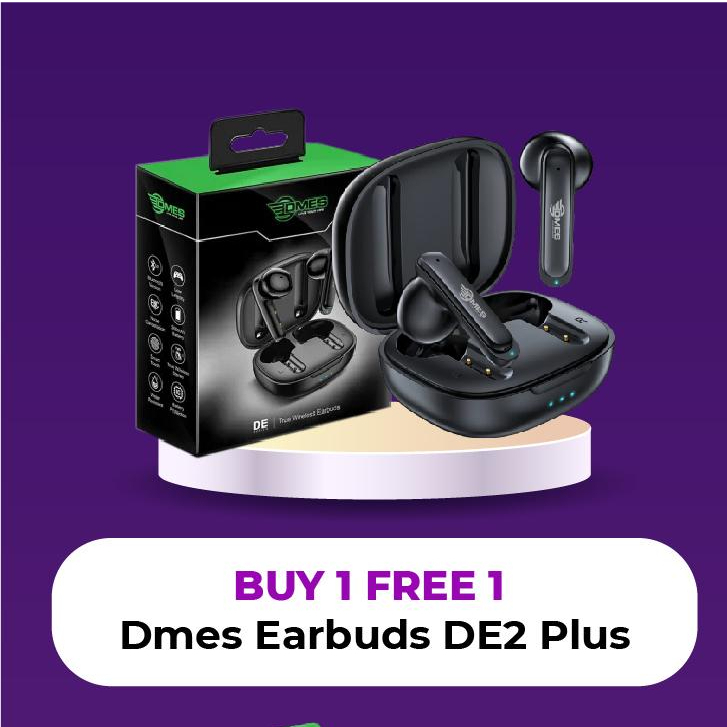 🔥BUY 1 FREE 1🔥 DMES DE2 Plus True Wireless Sports Earbuds with Stereo ...