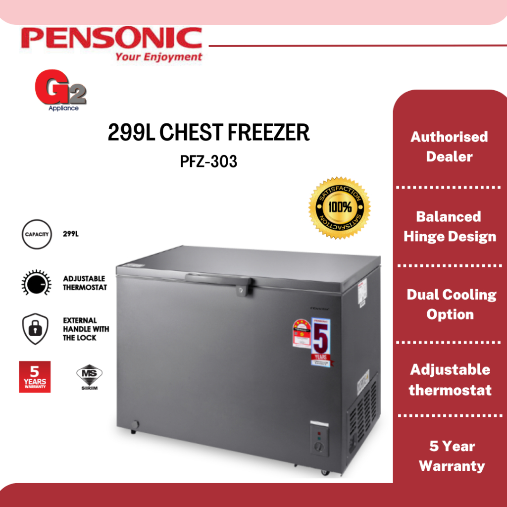 Pensonic [Ready Stock] 299L Chest Freezer PFZ-303- Pensonic Malaysia ...