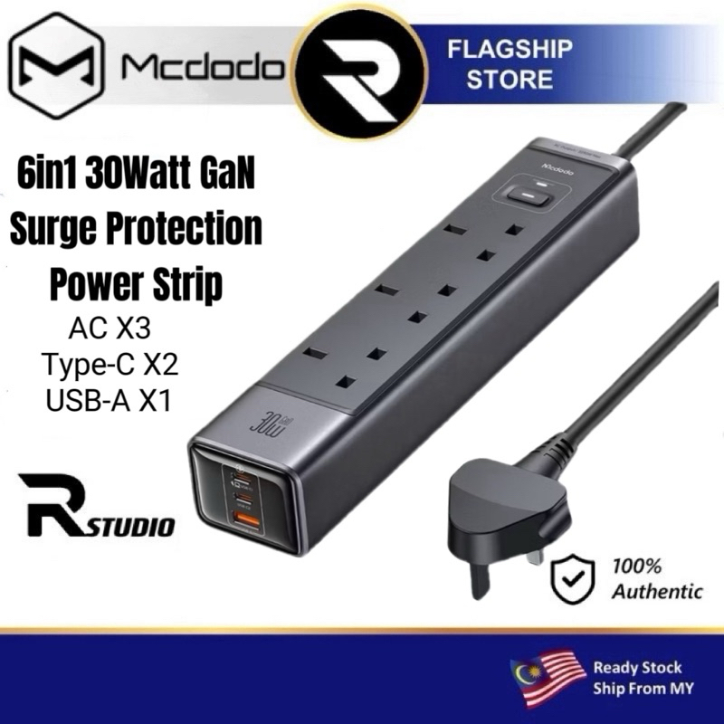 Mcdodo CH-060 30W GaN Extension Power Strip UK Plug 1.5M Mcdodo ...