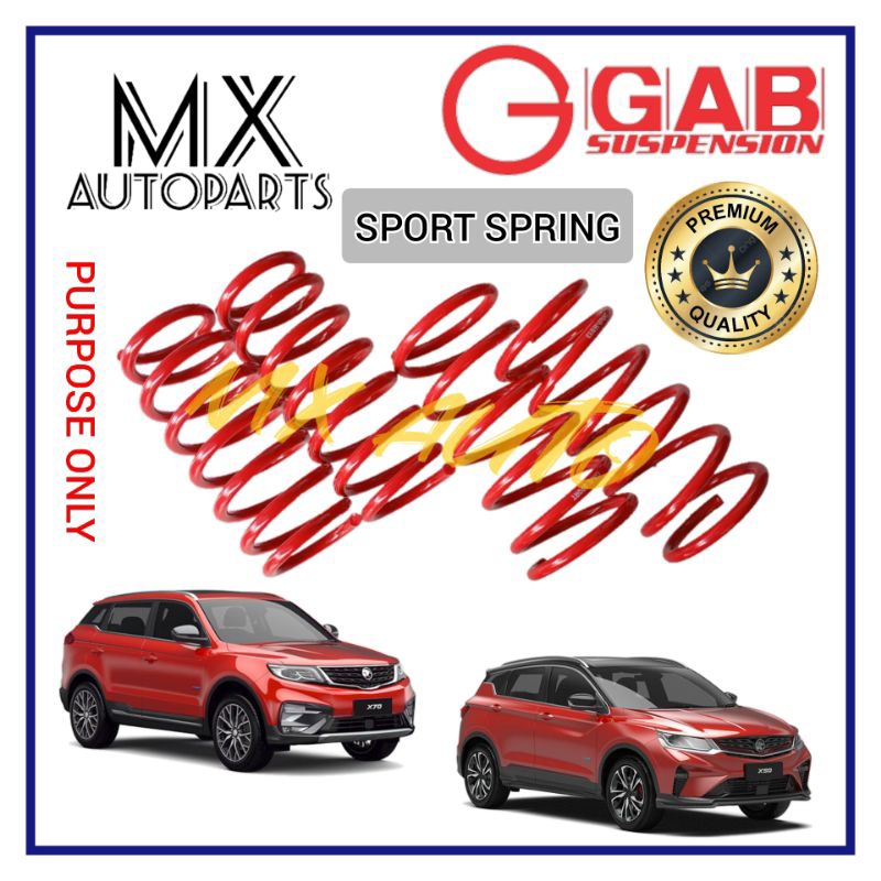 100% ORIGINAL GAB SPORT LOWER SPRING PROTON X70 X50 ( FRONT & REAR ...