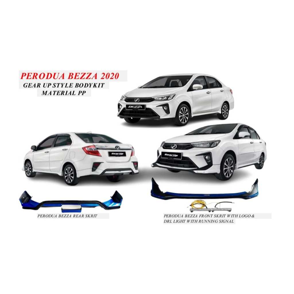 PERODUA BEZZA 2020-2024 GEAR UP BODYKIT MATERIAL PP | Shopee Malaysia