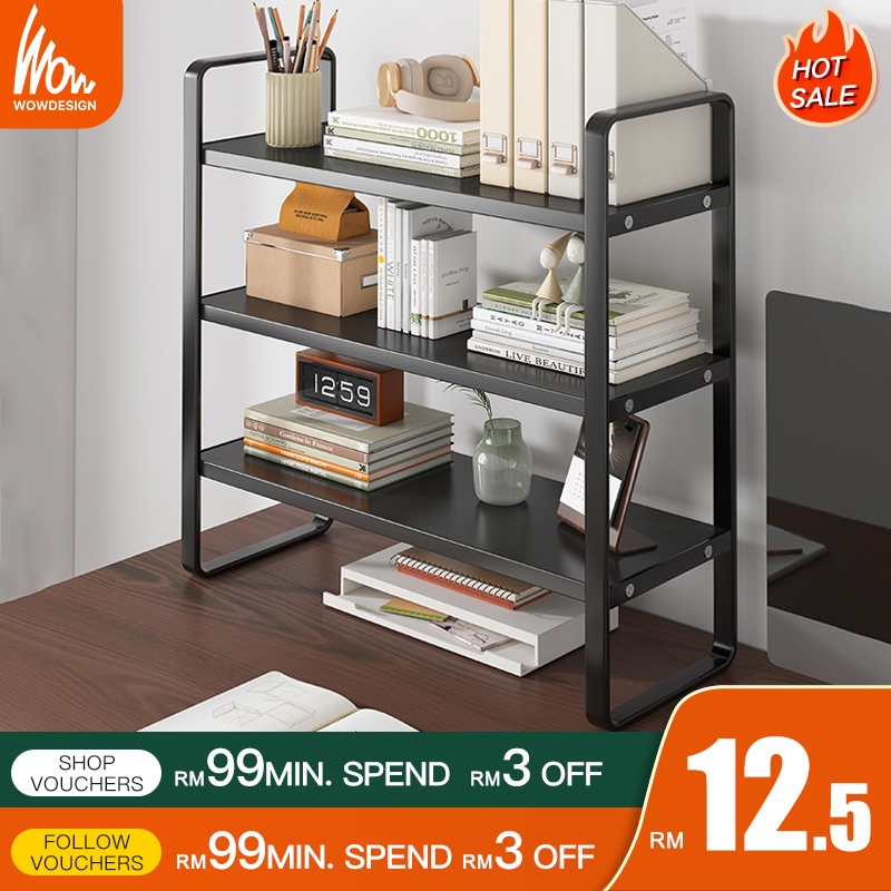 Desk Organizer Desktop Rack Book Rack Magazine Document Table Book ...
