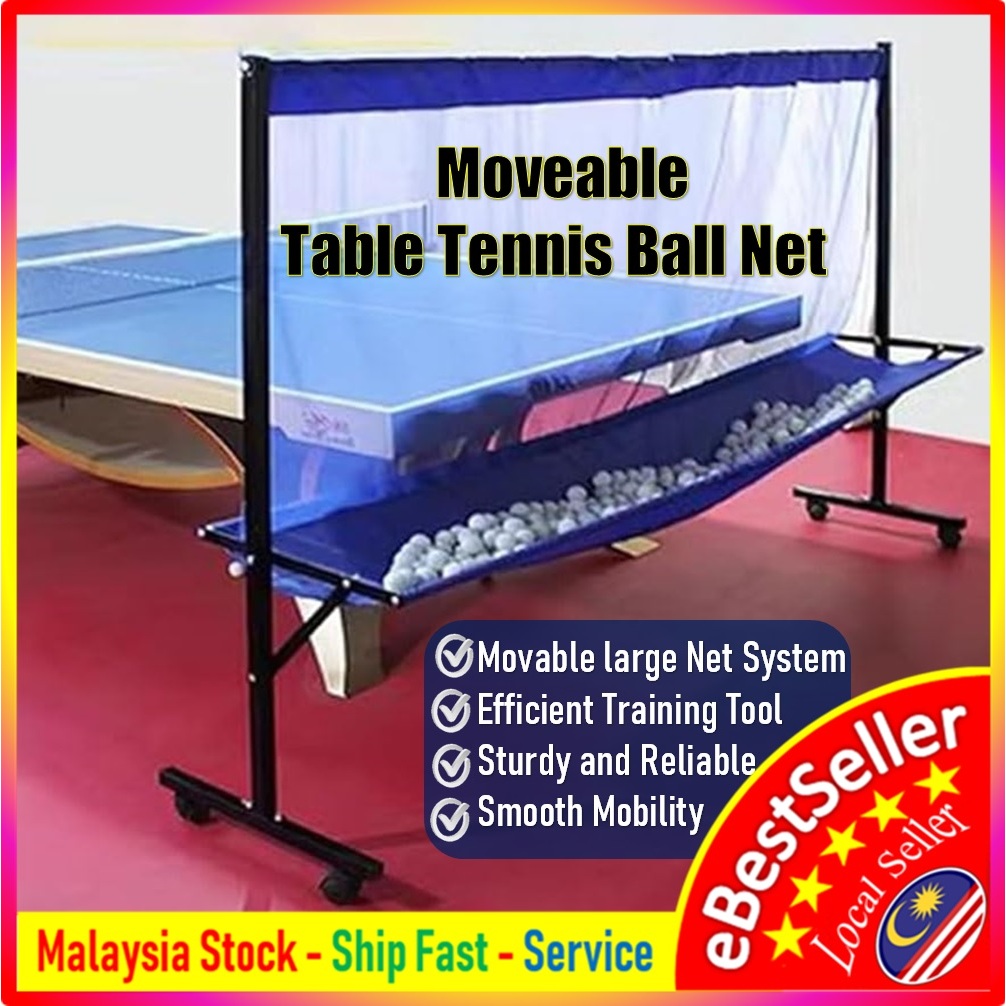 Movable Table Tennis Ball Net Portable Ping Pong Net Robot Launcher ...