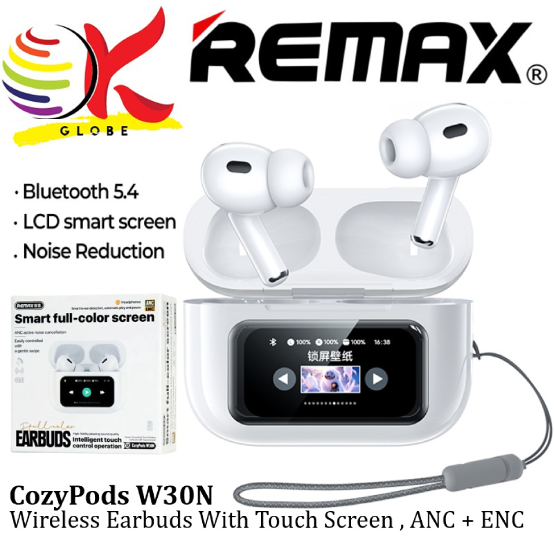 REMAX COZYPODS W30N WIRELESS TWS EARBUDS WITH NOISE CACELLING ANC + ENC ...