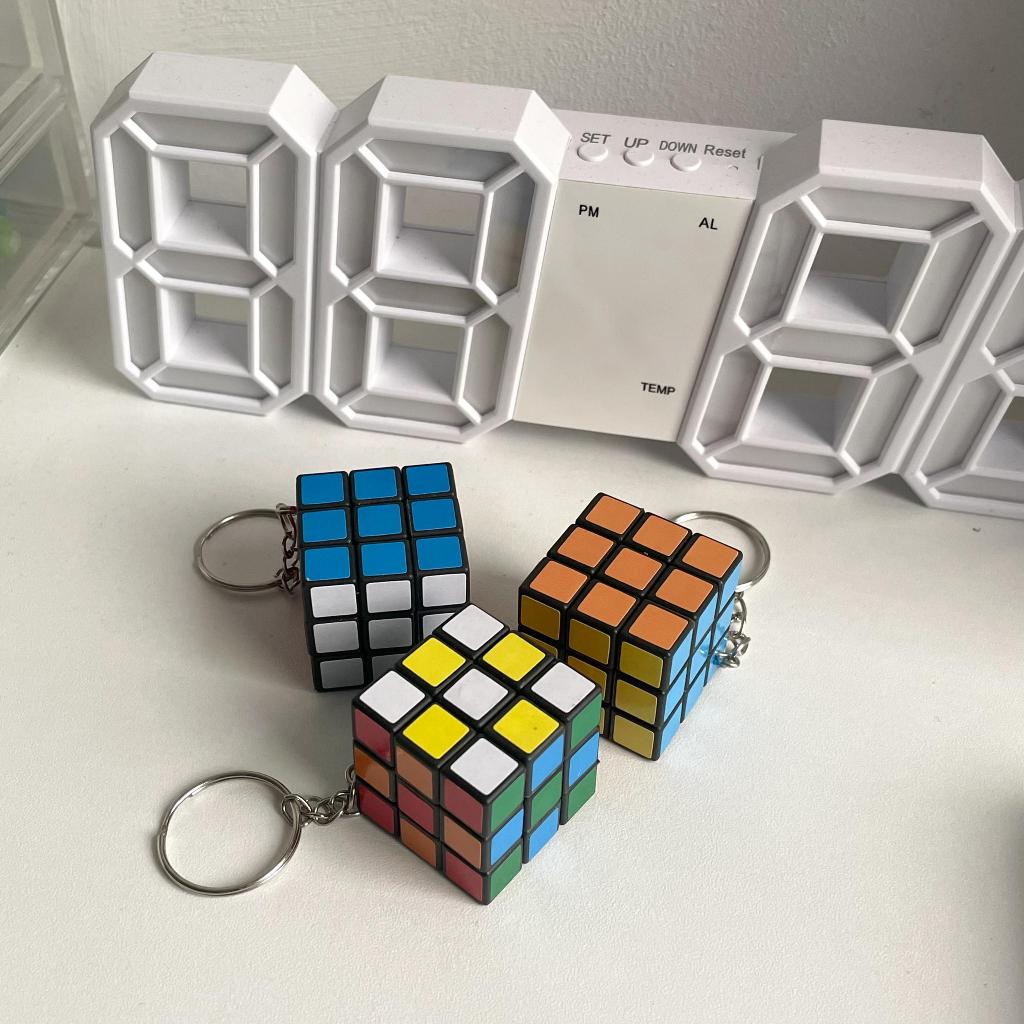 Mini Rubik Cube Keychain Schoolbag Pendant 3x3 | Shopee Malaysia