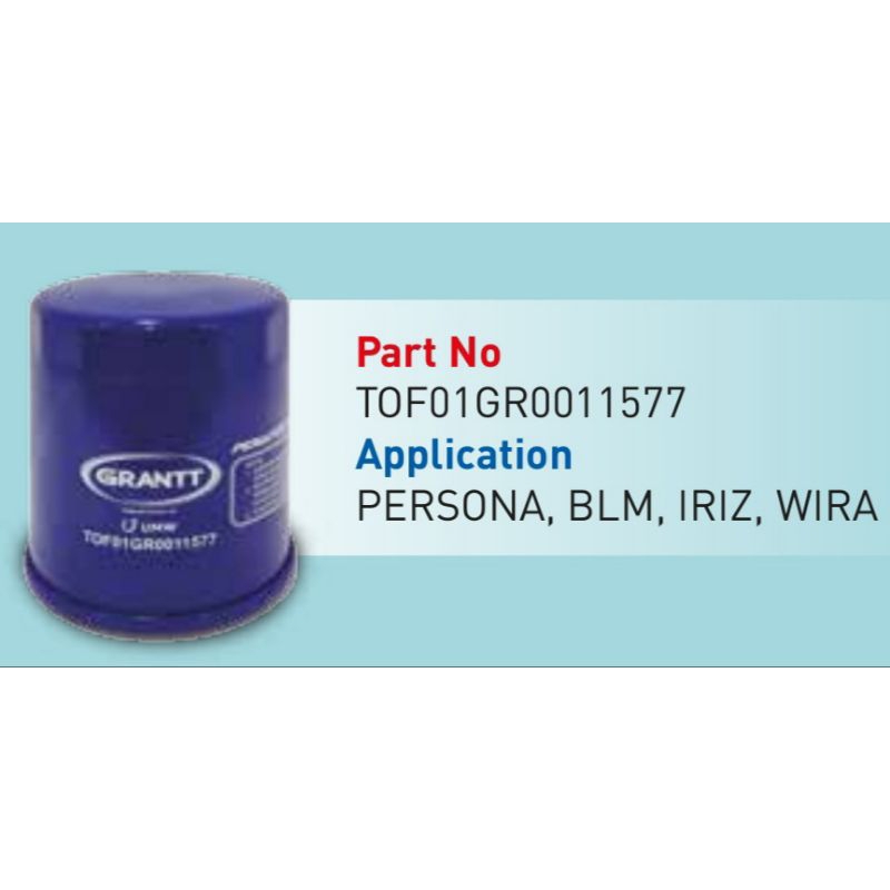 Grantt Oil Filter Proton 0986 AF 0346 | Shopee Malaysia