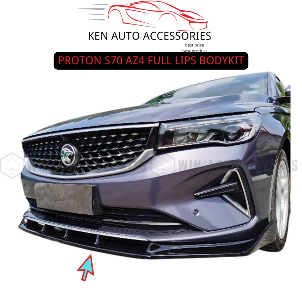 PROTON S70 2023-2024 AZ4 BODYKIT FRONT LIPS, SIDE, REAR DIFFUSER FULL ...