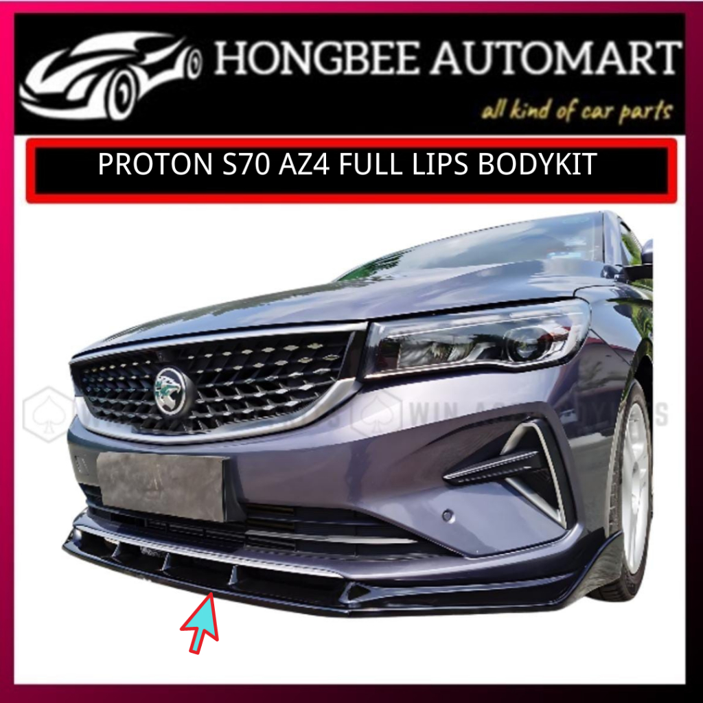 PROTON S70 2023-2024 AZ4 BODYKIT FRONT LIPS, SIDE, REAR DIFFUSER FULL ...