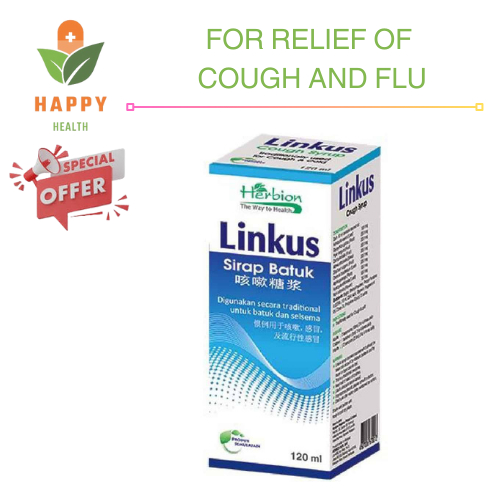 [ Exp 10/2026 ] Herbion Linkus Cough Syrup 120ML - For Treatment of ...