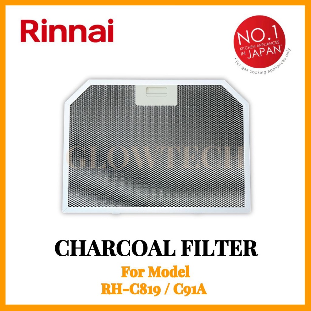 [ORIGINAL] RINNAI Cooker Hood CHARCOAL FILTER for MODEL RH-C819-GB / RH ...