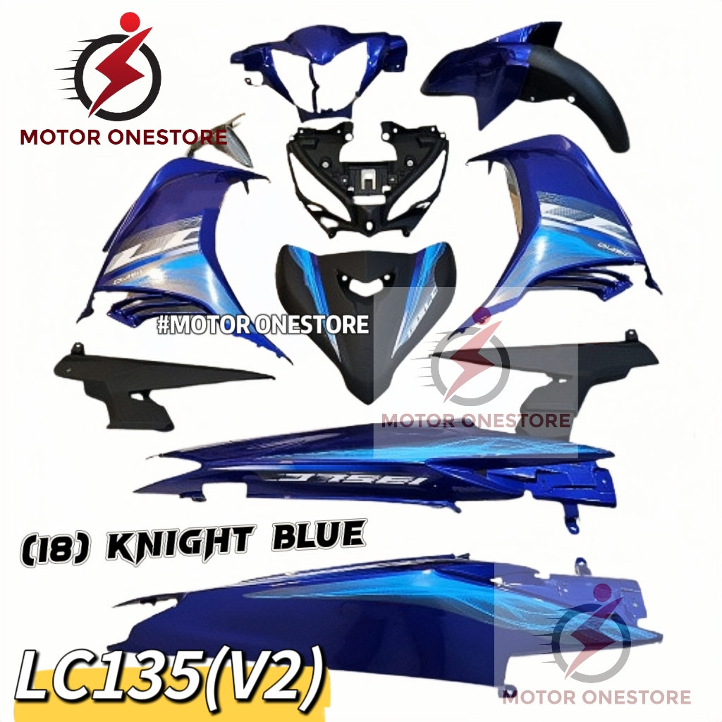 Lc135 V2 Cover Set Knight Blue Special Edition 18 Lc135 V2 Dpbmc Blue