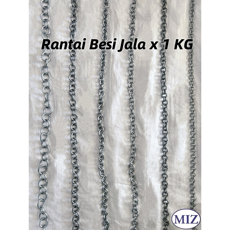 Rantai Besi Jala x 1 KG No:3 , No:4 , No:5 , No:5s , No:6 , No:7 Rantai Besi Jala Udang Jala ...