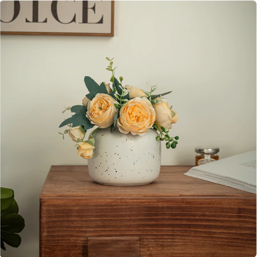 Pasu Bunga Hiasan Kecil Ruang Tamu Small Ceramic Vase Flower Vase ...