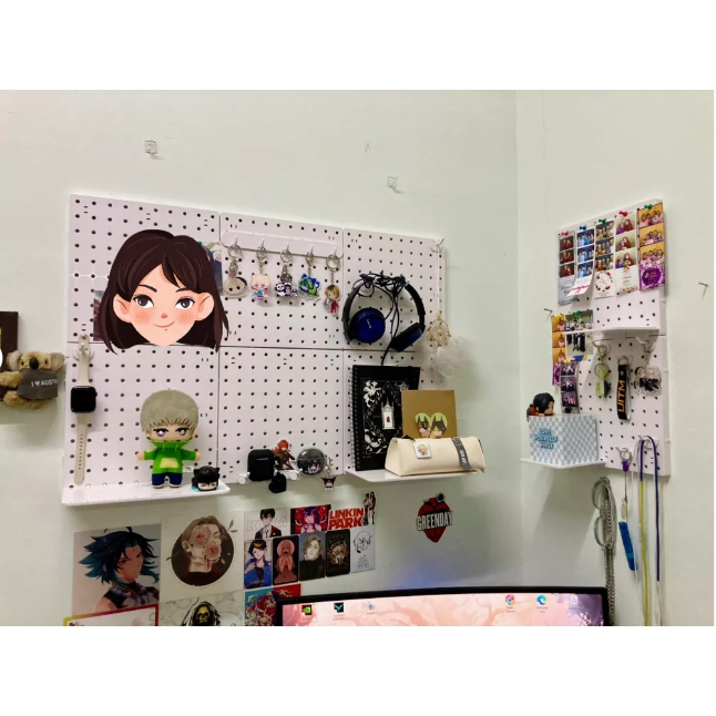 My Stock Perforated Display Board Wall Display Rack Peg Board Wall ...