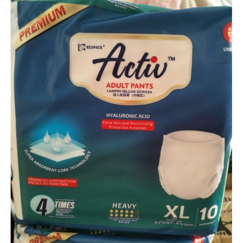 Respact Activ Adult Pants (Premium) - Saiz XL | Shopee Malaysia