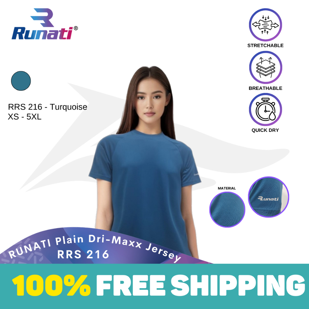Runati Plain Dri-Maxx Jersey Cool Quick Dry Casual Sport Apparels ...