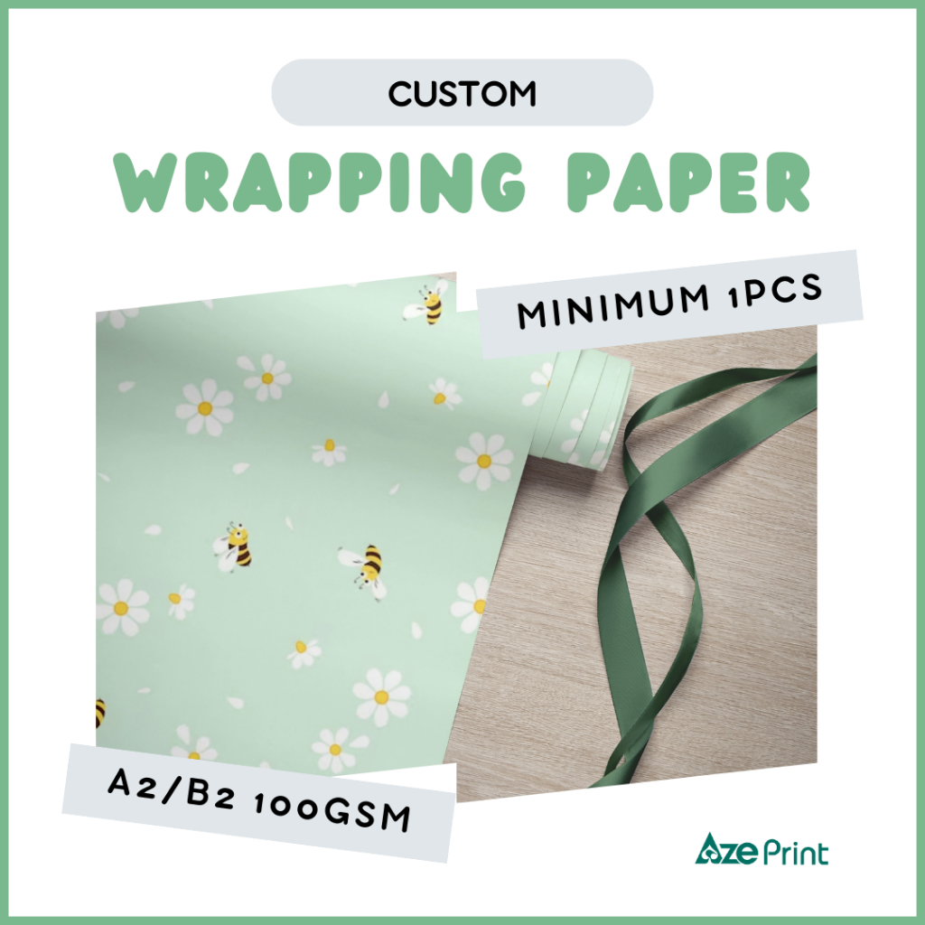 [Premium Custom Print] Custom Wrapping Paper| Gift Wrapper| A3| B2 ...