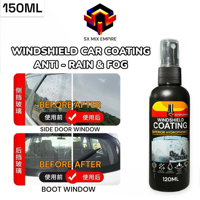 SX MIX EMPIRE 1pcs Anti Rain Mist Coating Windscreen Repellent Spray ...