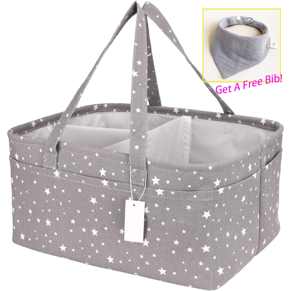 READY STOCK Portable Diaper Caddy with a Free Bib Foldable Baby Diaper ...