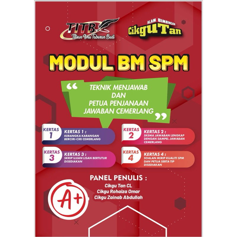 MODUL BM SPM (TEKNIK MENJAWAB DAN PETUA PENJANAAN JAWABAN CEMERLANG ...