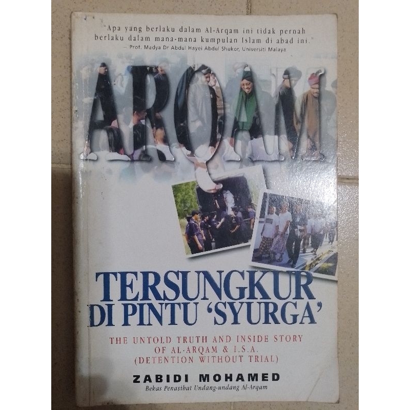 Arqam : Tersungkur di pintu syurga- Zabidi Mohamed (terpakai) | Shopee ...