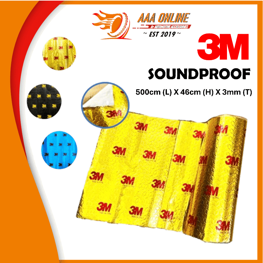 3M Sound Proof Car Soundproofing 46cm X 5M per roll Insulation Heat ...