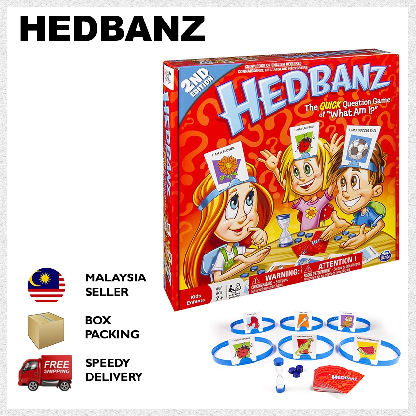 HEDBANZ 2nd Edition The Quick Question Game of What AM I Exclusive ...