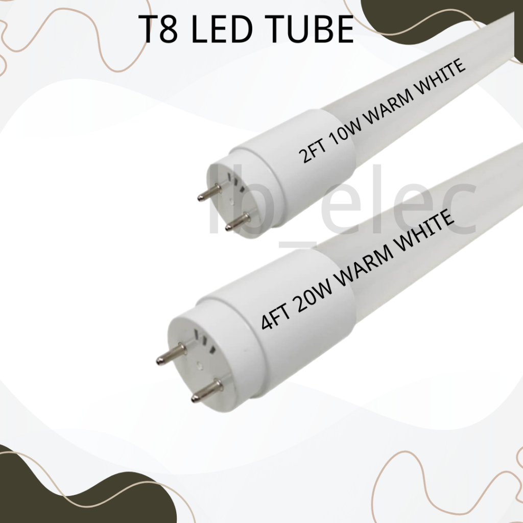 LED T8 Lampu Kalimantang 4FT 20W / 2FT 10W 3000K WARM WHITE (Warranty 2 Year ) | Shopee Malaysia