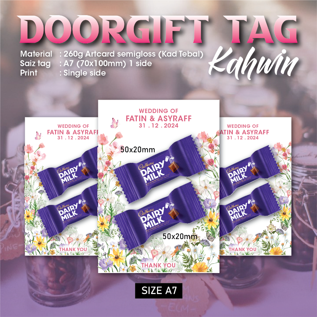 Goodies Card Majlis Kahwin / Doorgift / Thank you card MURAH ...