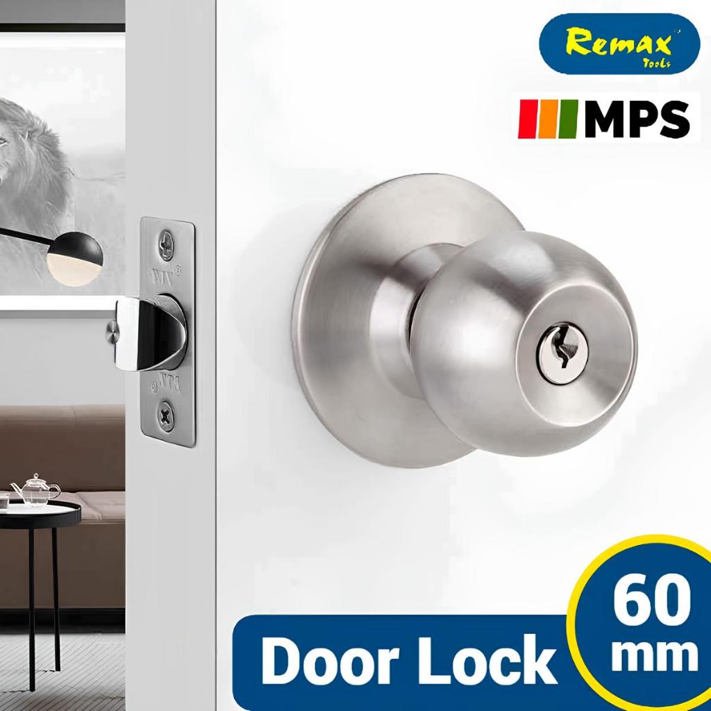 Remax Cylindrical Door Lock Stainless Steel Cylindrical Knob 60mm ...