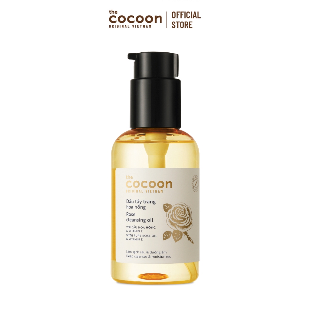 COCOON Rose Cleansing Oil deeply cleanses makeup, dirt, and excess oil ...