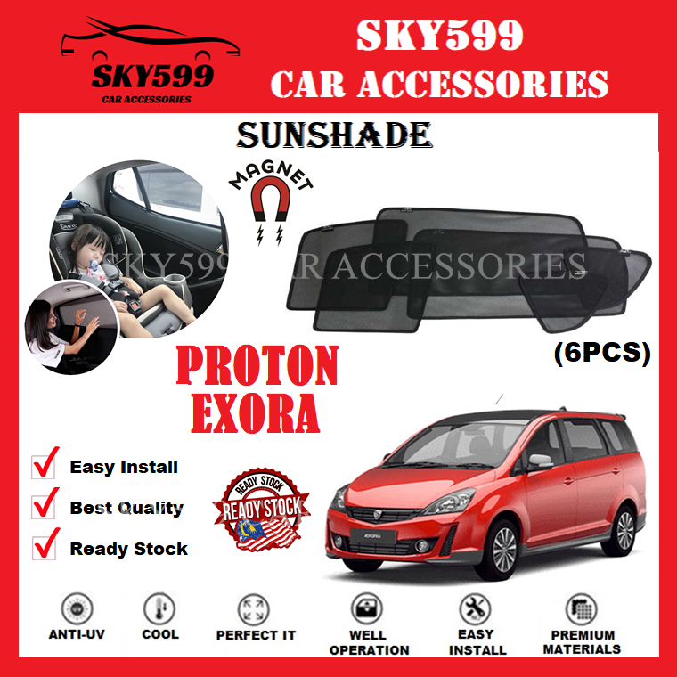 (Magnetic)Proton Exora 2009-2025 Epic Sunshade 6pcs | Shopee Malaysia