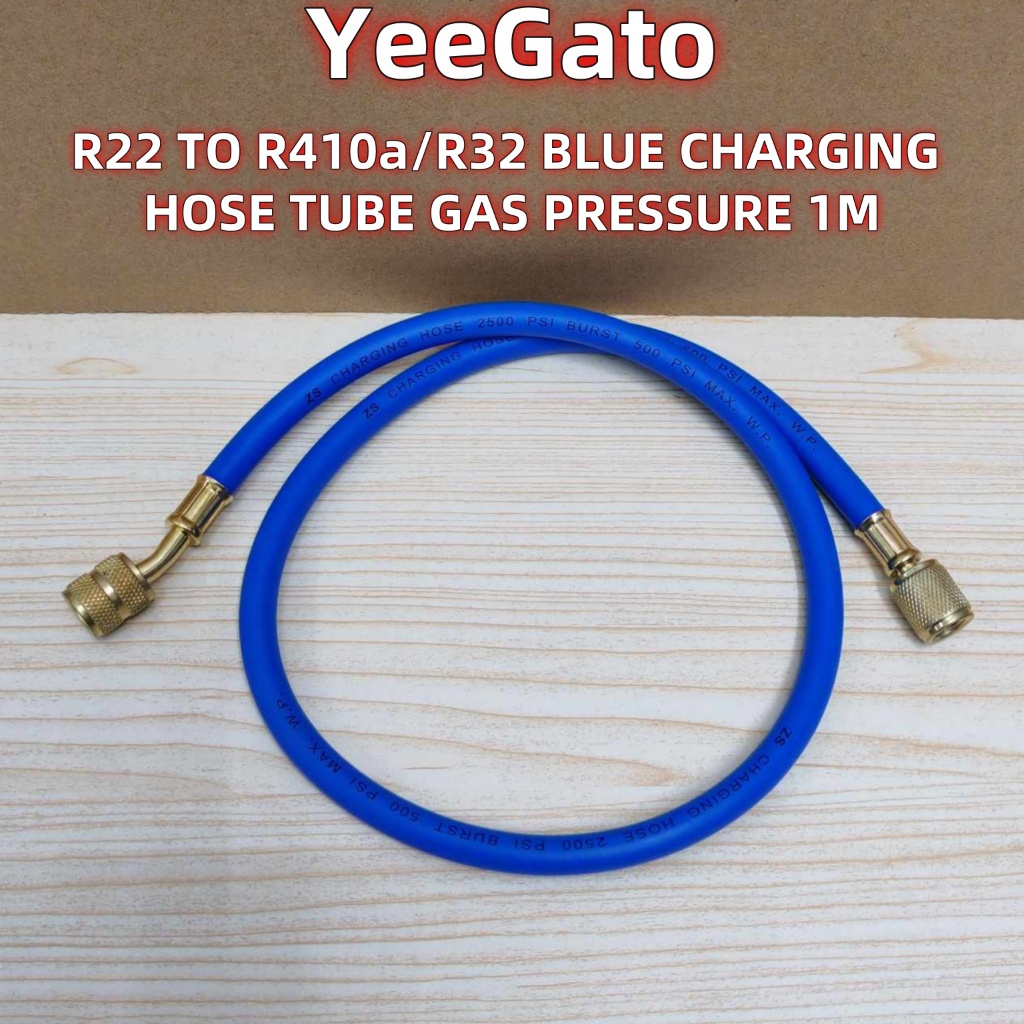 [R22 to R410a / R32] (1M)BLUE CHARGING HOSE TUBE (5/16") 2.5hun CHECK ...