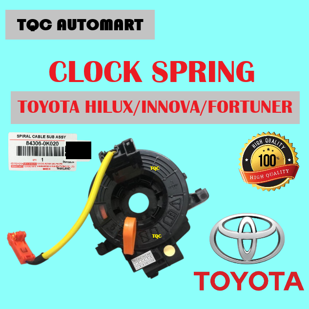 ORIGINAL CLOCK SPRING 10PIN TOYOTA HILUX/INNOVA/FORTUNER AIR BAG ...