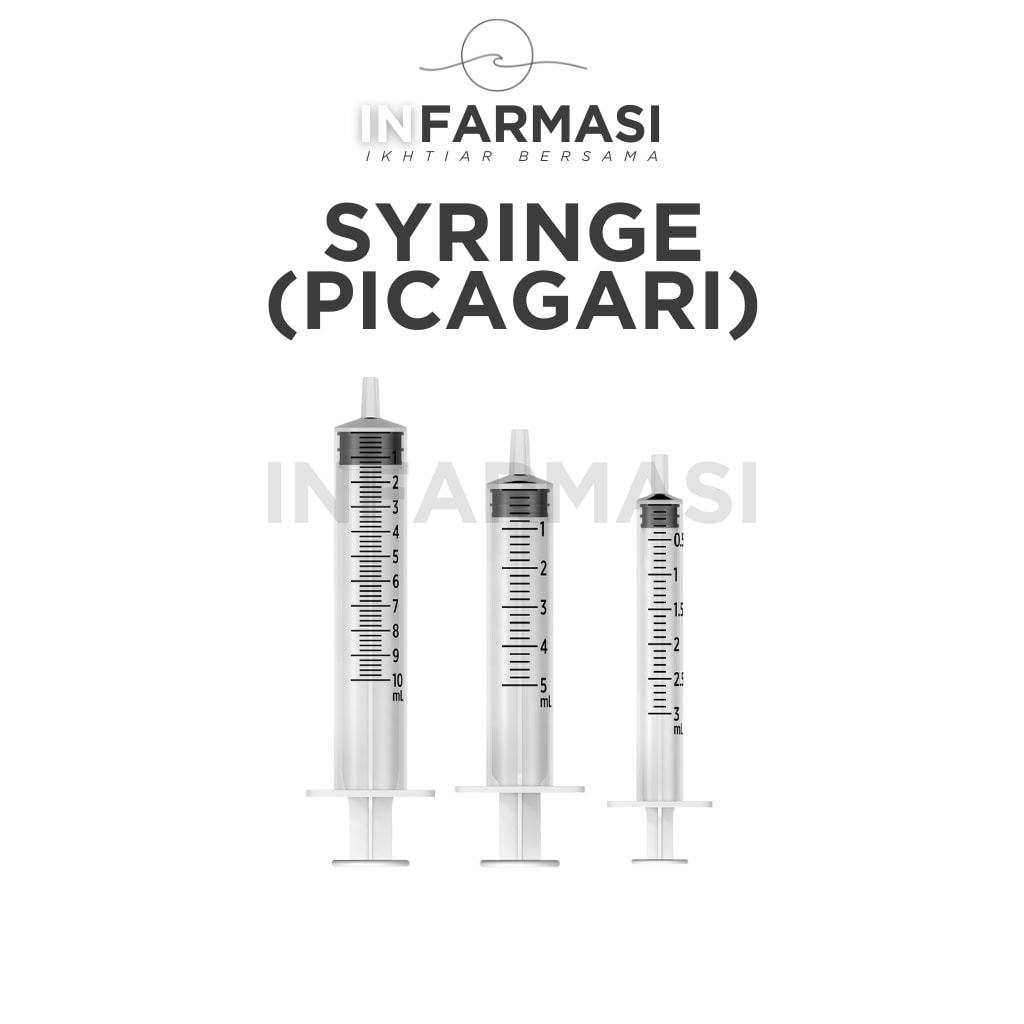 Picagari Ubat Syringe Luer Slip In 3ml 5ml 10ml cc Sterile Individual ...