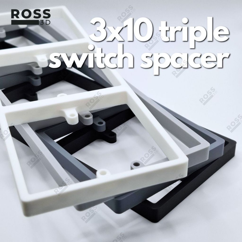 [Ross3D] Three-gang 3x10 Switch Spacer | Shopee Malaysia
