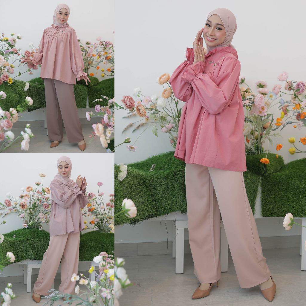 Cleo Flare Pants Wadi Adra | Shopee Malaysia